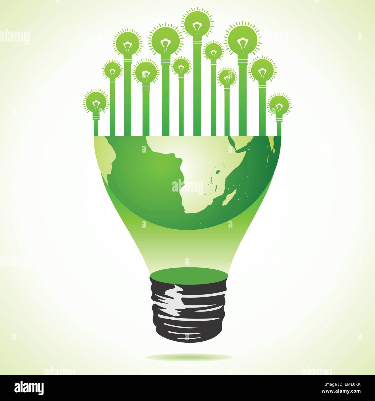 Light bulb tree on Stock Vector Images - Alamy