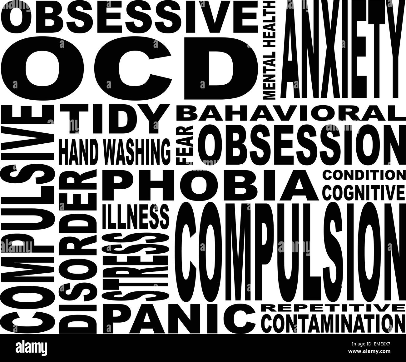Obsessive ocd Stock Vector Images - Alamy