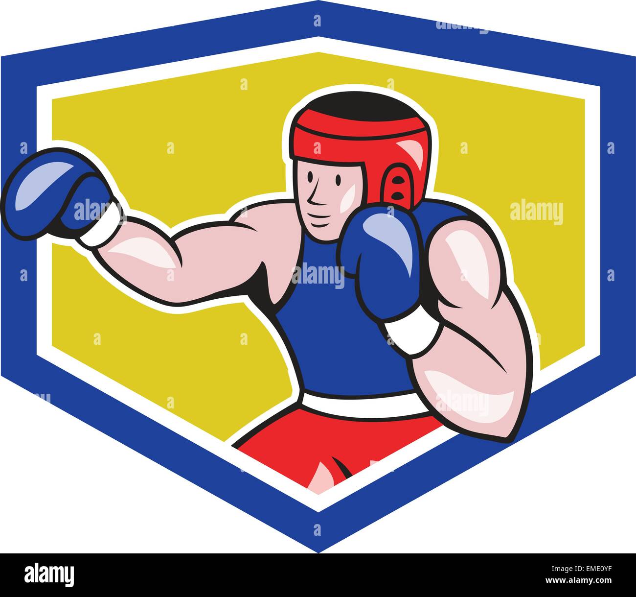 Punching shield Stock Vector Images - Alamy