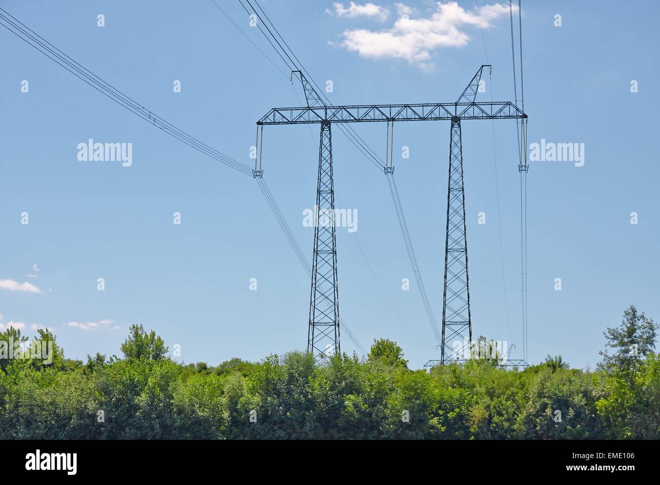 Ultra high voltage power lines hi-res stock photography and images - Alamy