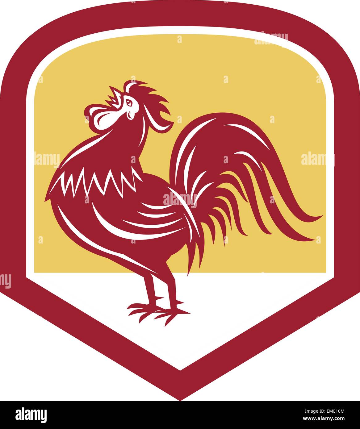 Chicken crest Stock Vector Images - Alamy