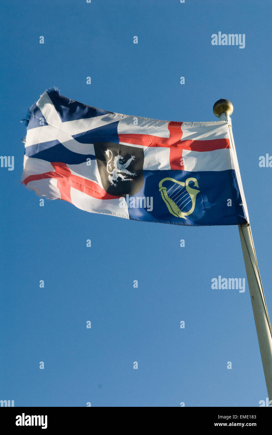 Oliver cromwell flag hi-res stock photography and images - Alamy