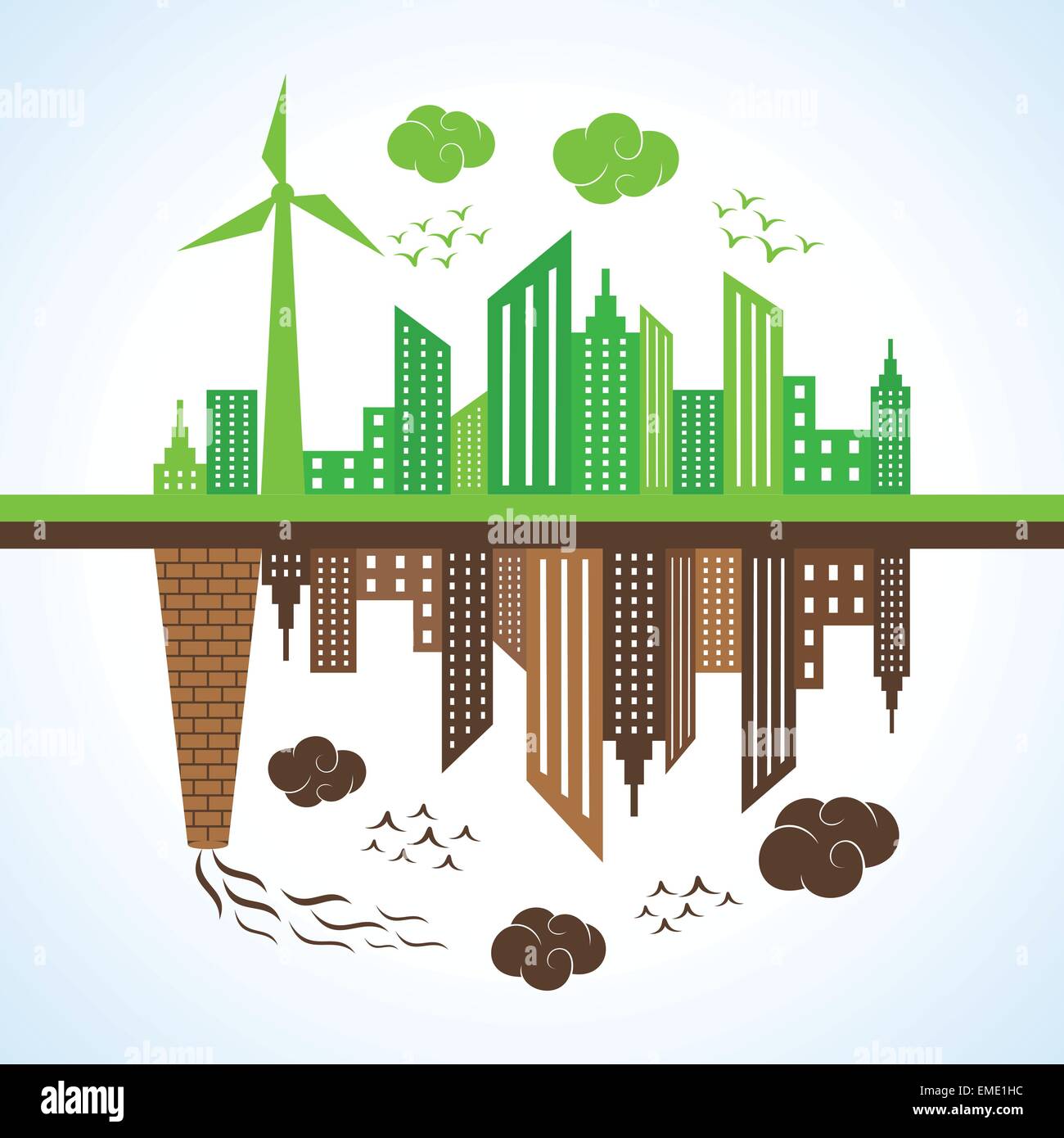 Polluted Stock Vector Images - Alamy