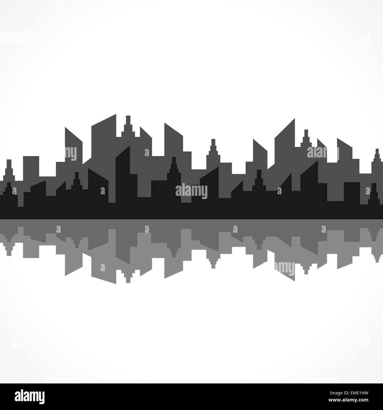 Illustration of abstract black building design Stock Vector Image & Art ...