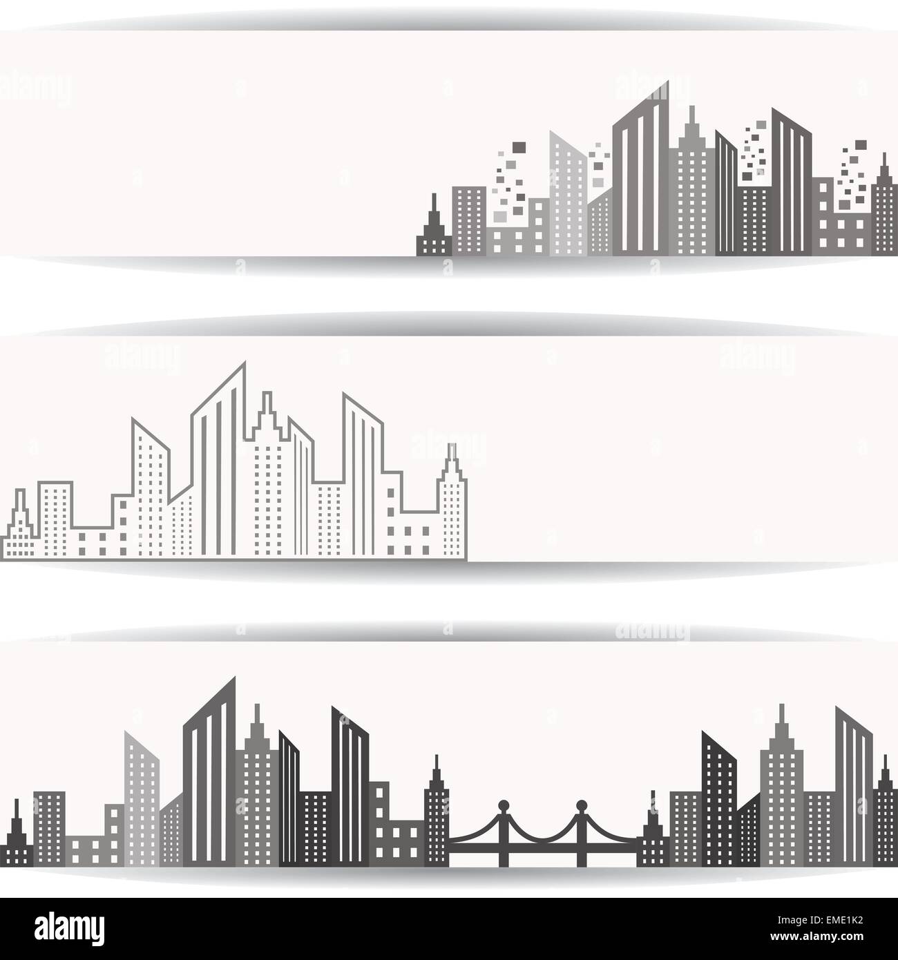 Abstract grey building design for website banner Stock Vector Image ...