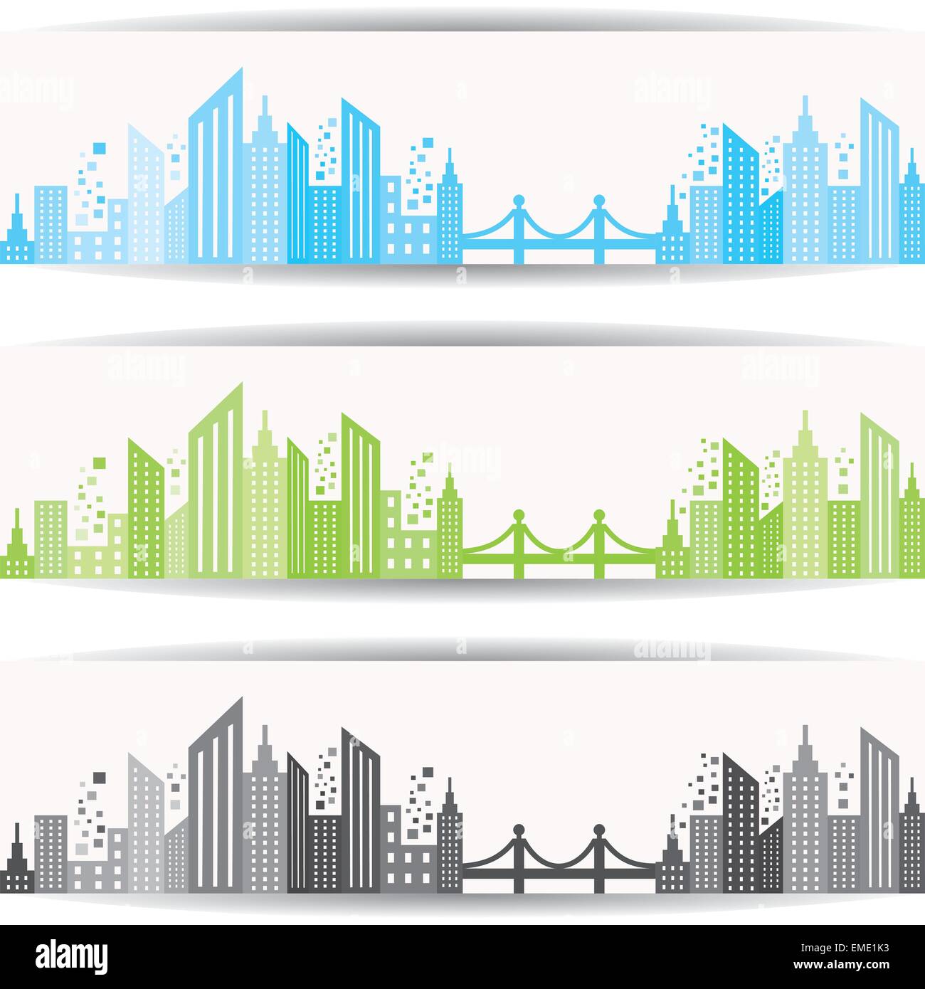 Abstract colorful building design for website banner Stock Vector Image ...