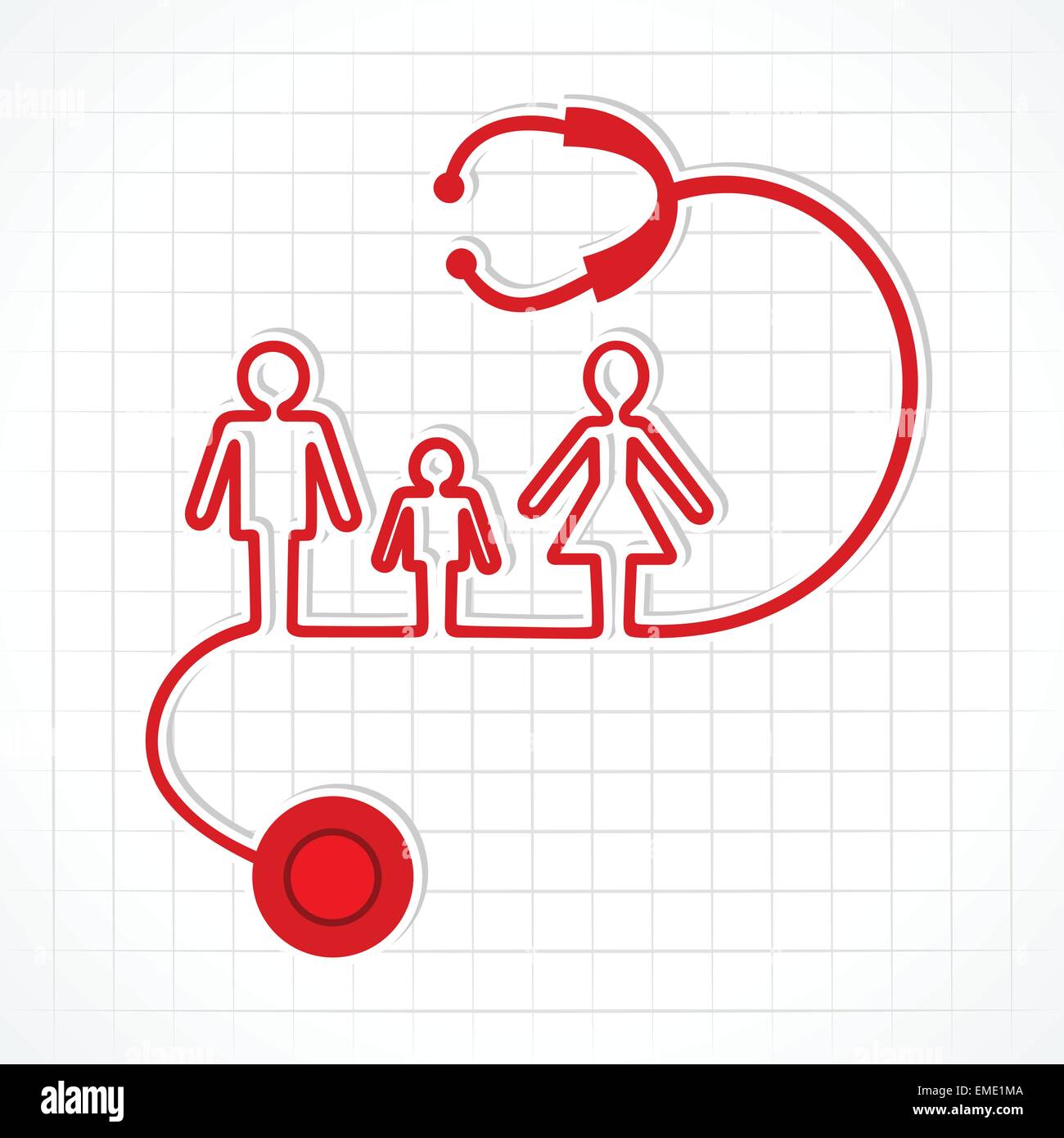 Family stock illustration Stock Vector Images - Alamy