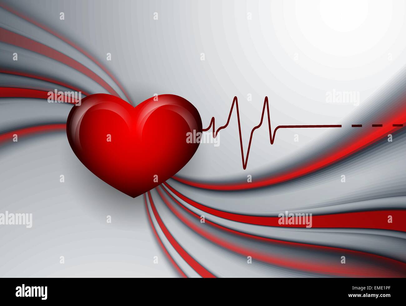 vector background with pulse Stock Vector Image & Art - Alamy