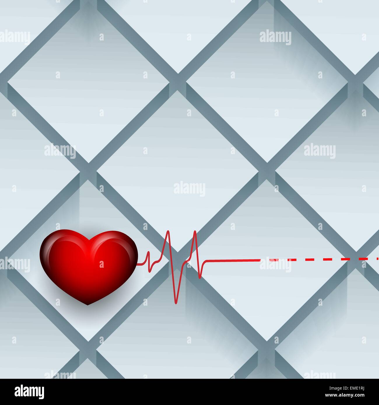 vector background with pulse Stock Vector Image & Art - Alamy