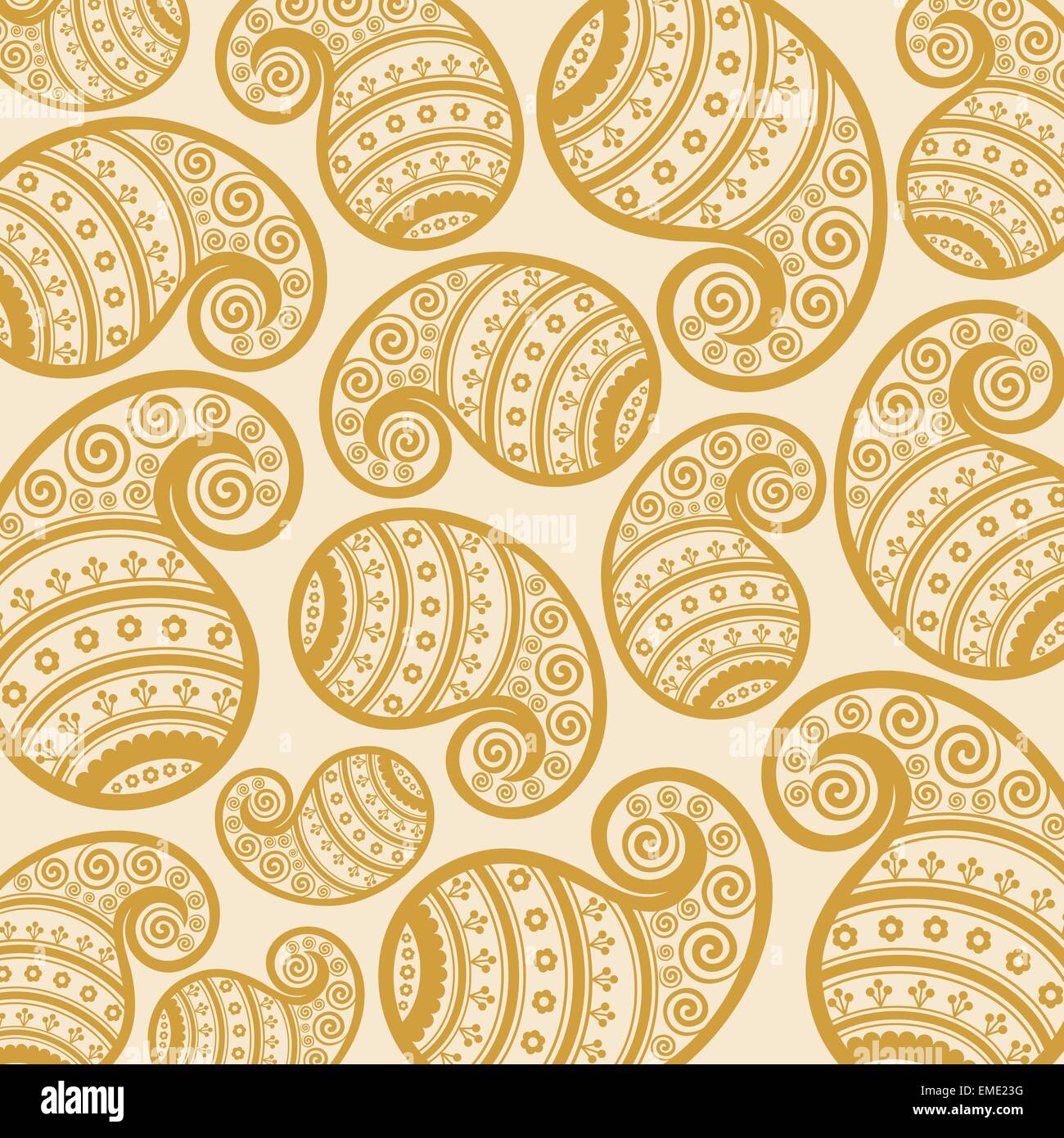 Pattern based on traditional Asian elements Paisley stock vector Stock ...