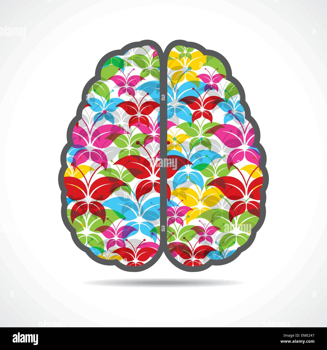 Beautiful colorful human brain hi-res stock photography and images - Alamy