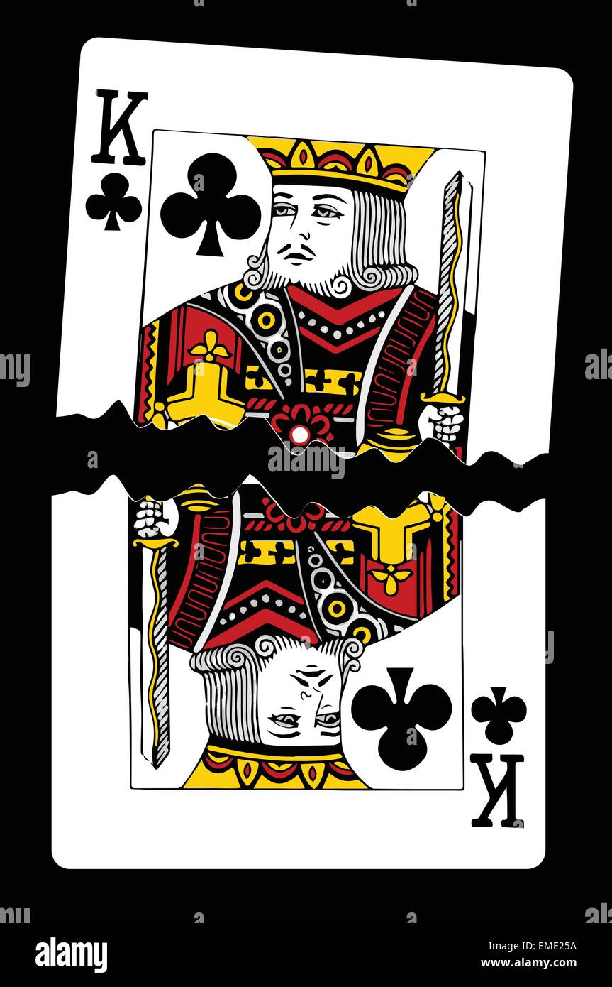 Torn Playing Card Stock Vector Image & Art - Alamy