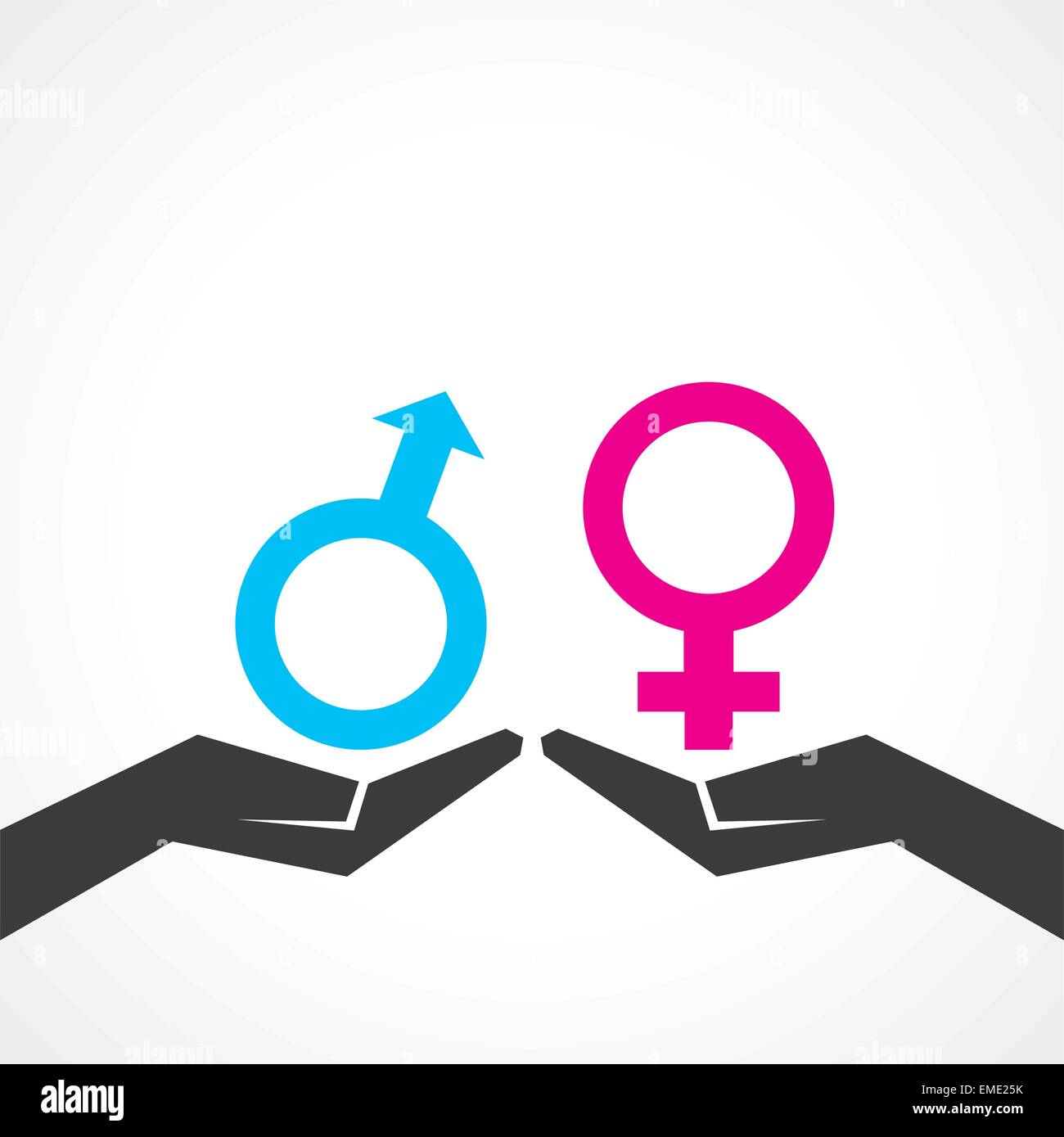 On male female hands Stock Vector Images - Alamy