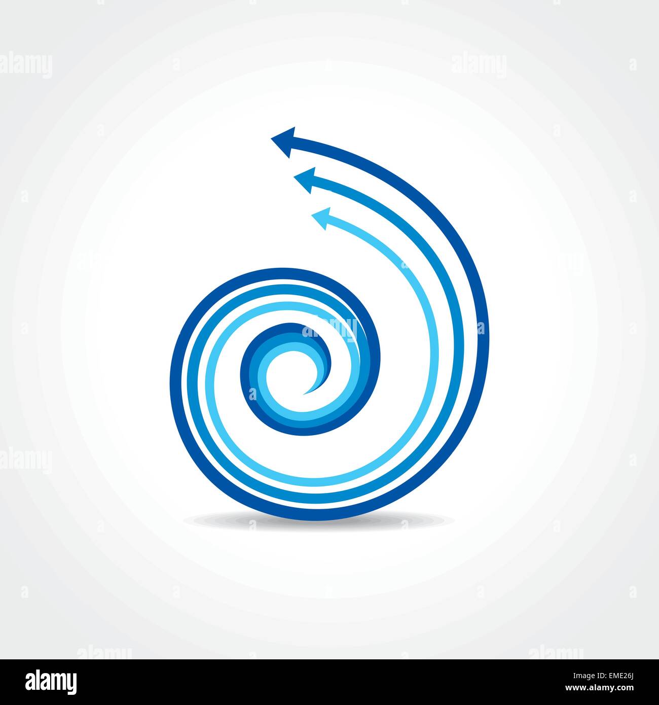 Abstract blue arrow icon vector Stock Vector Image & Art - Alamy