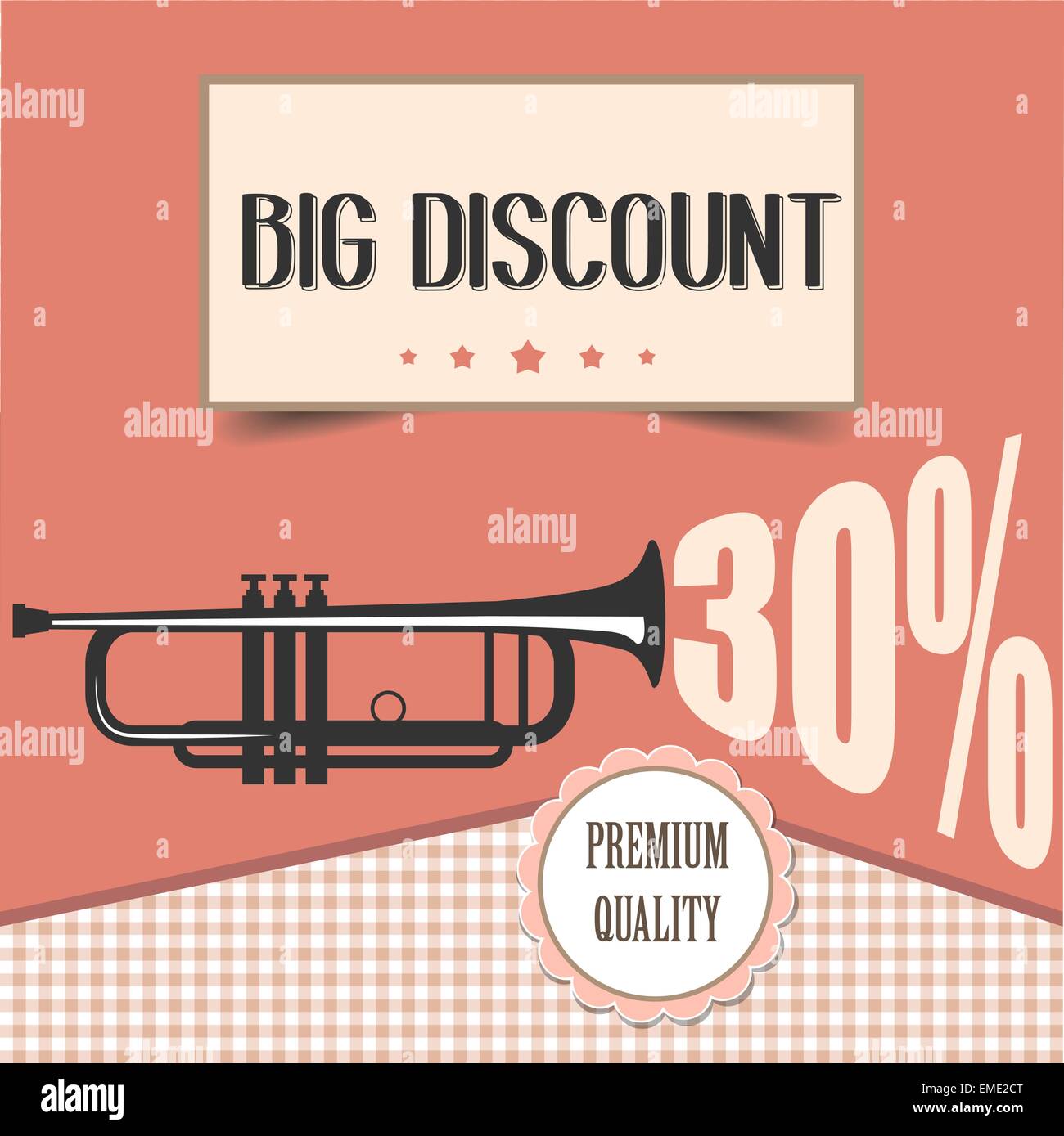 retro discount poster Stock Vector Image & Art - Alamy