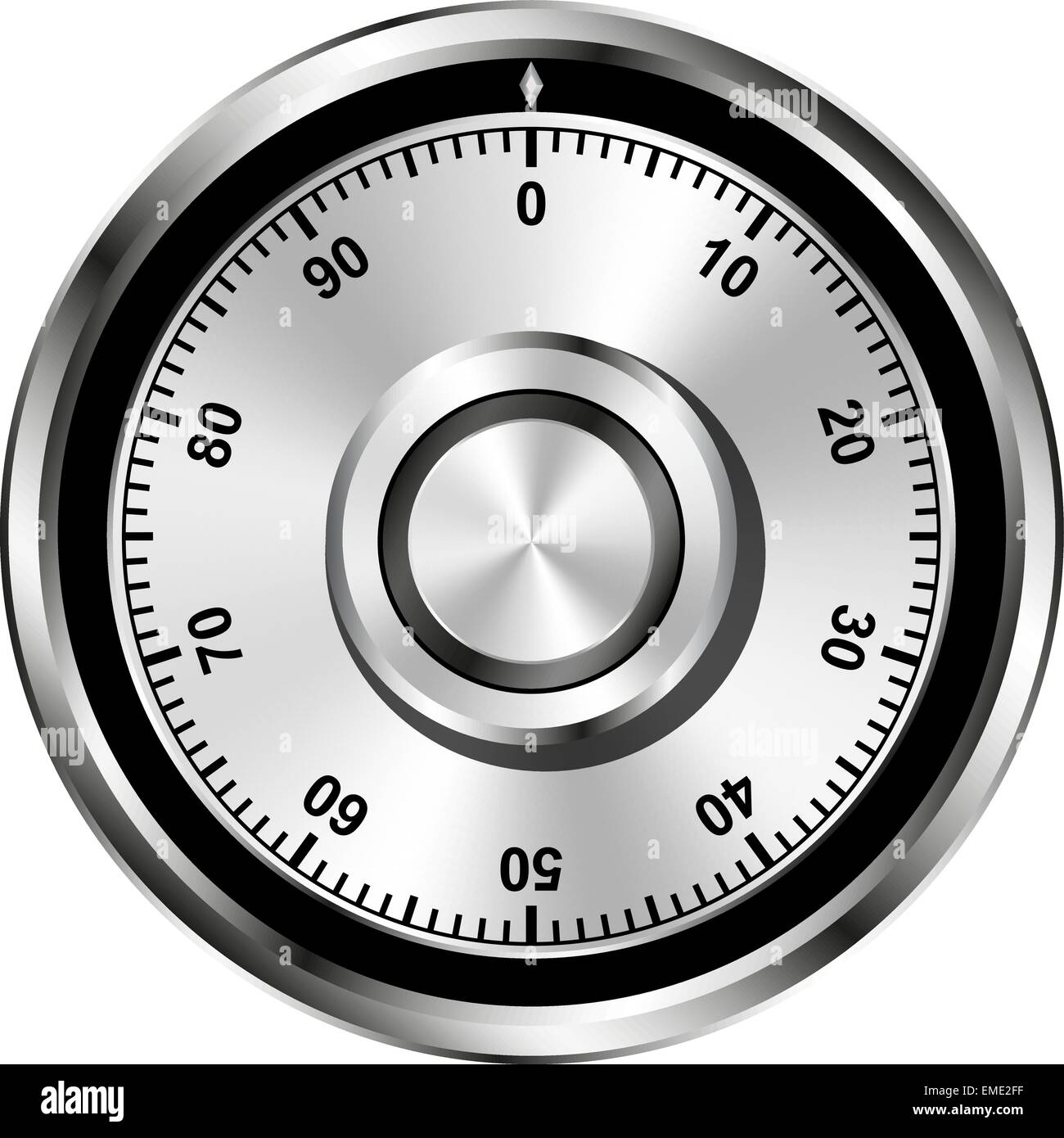 Realistic safe combination lock wheel Stock Vector Image & Art - Alamy