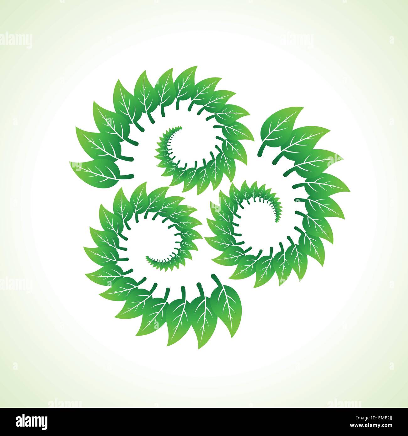 Green leaves make recycle icon stock vector Stock Vector Image & Art ...
