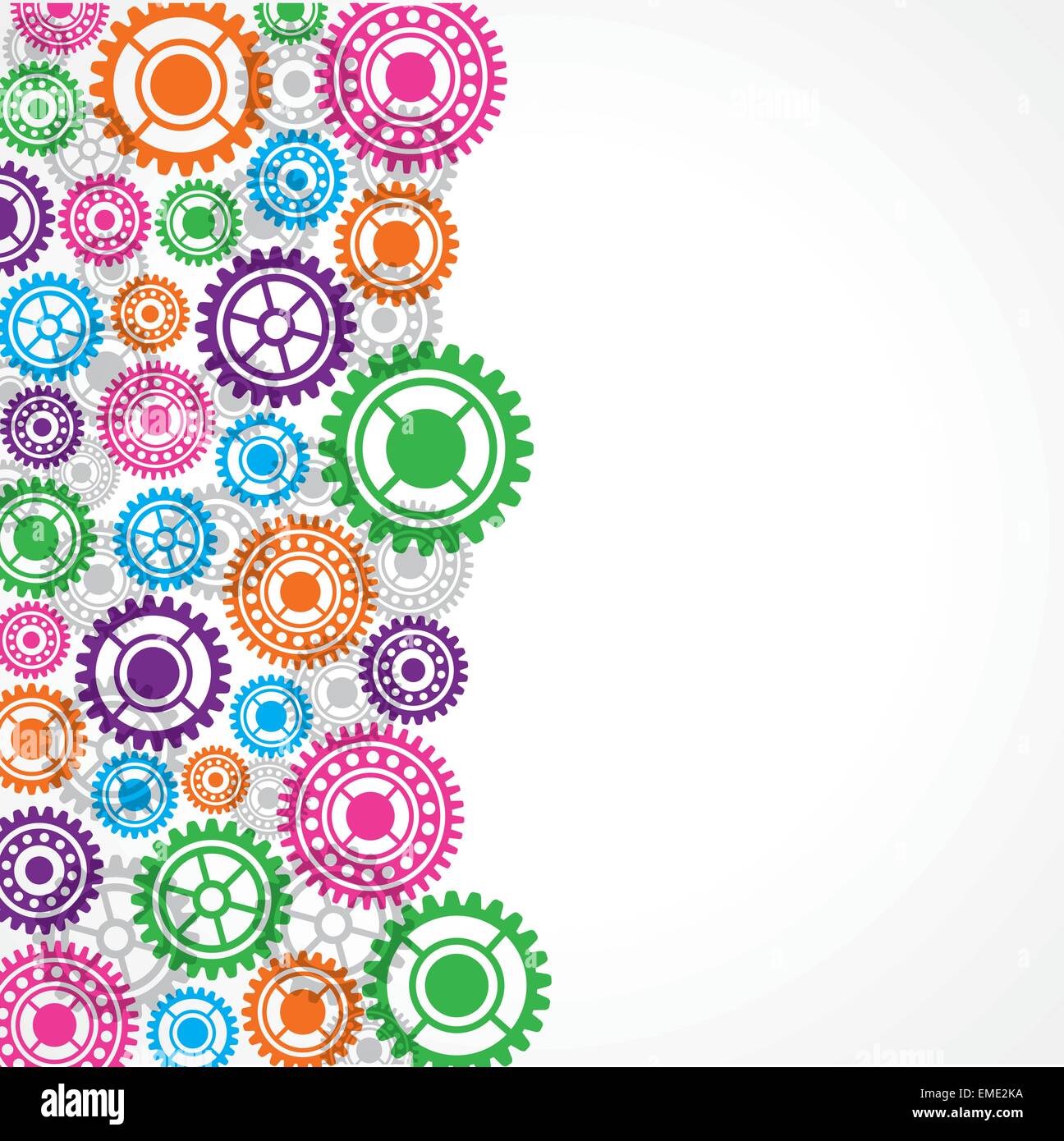 Colorful gear background stock vector Stock Vector Image & Art - Alamy