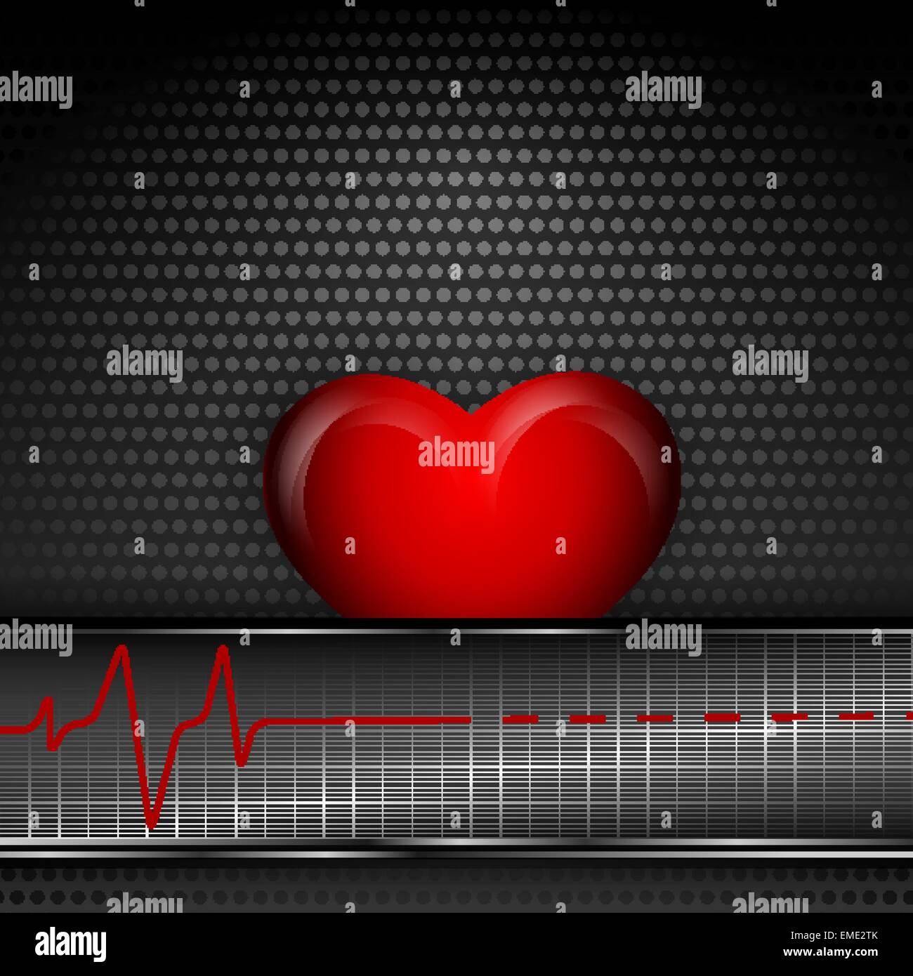 vector background with pulse Stock Vector Image & Art - Alamy