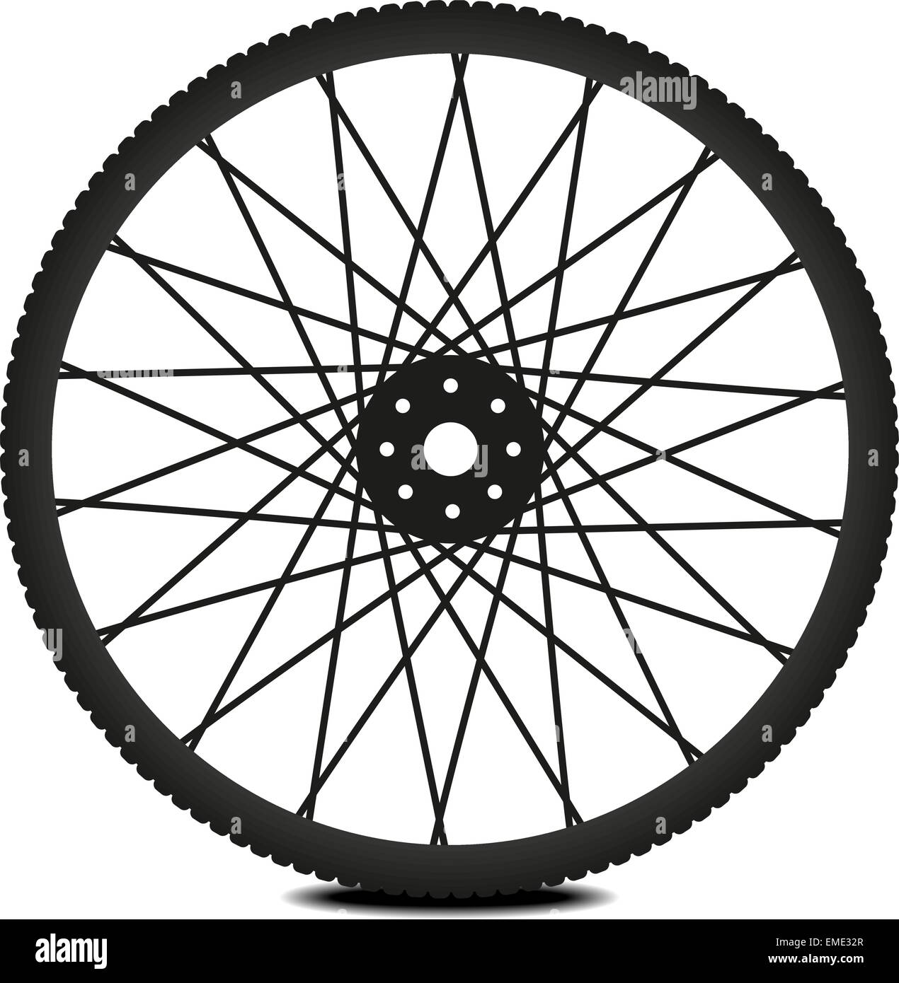 Bike hub icon white Stock Vector Images - Alamy