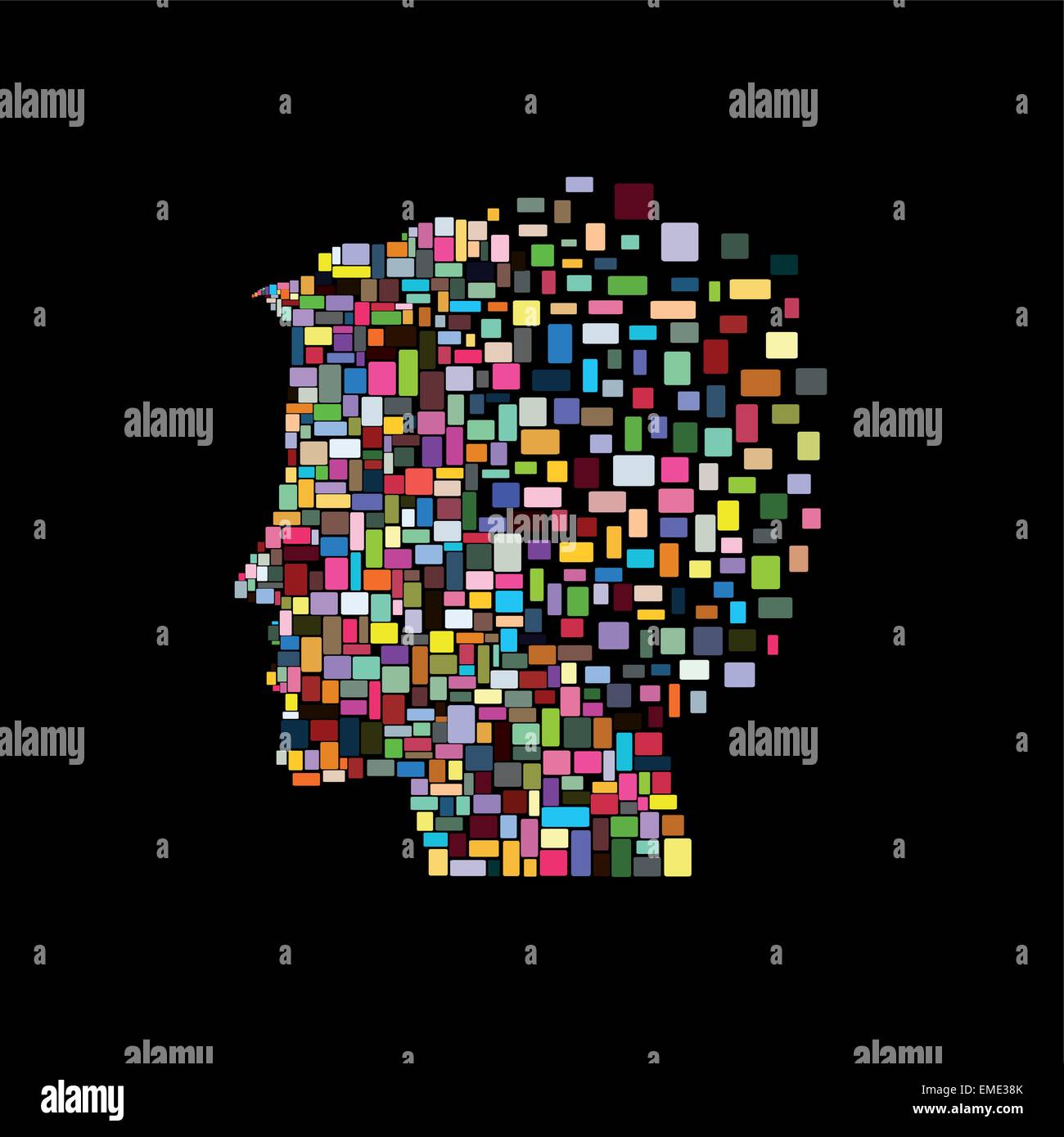 Man hand hair Stock Vector Images - Alamy