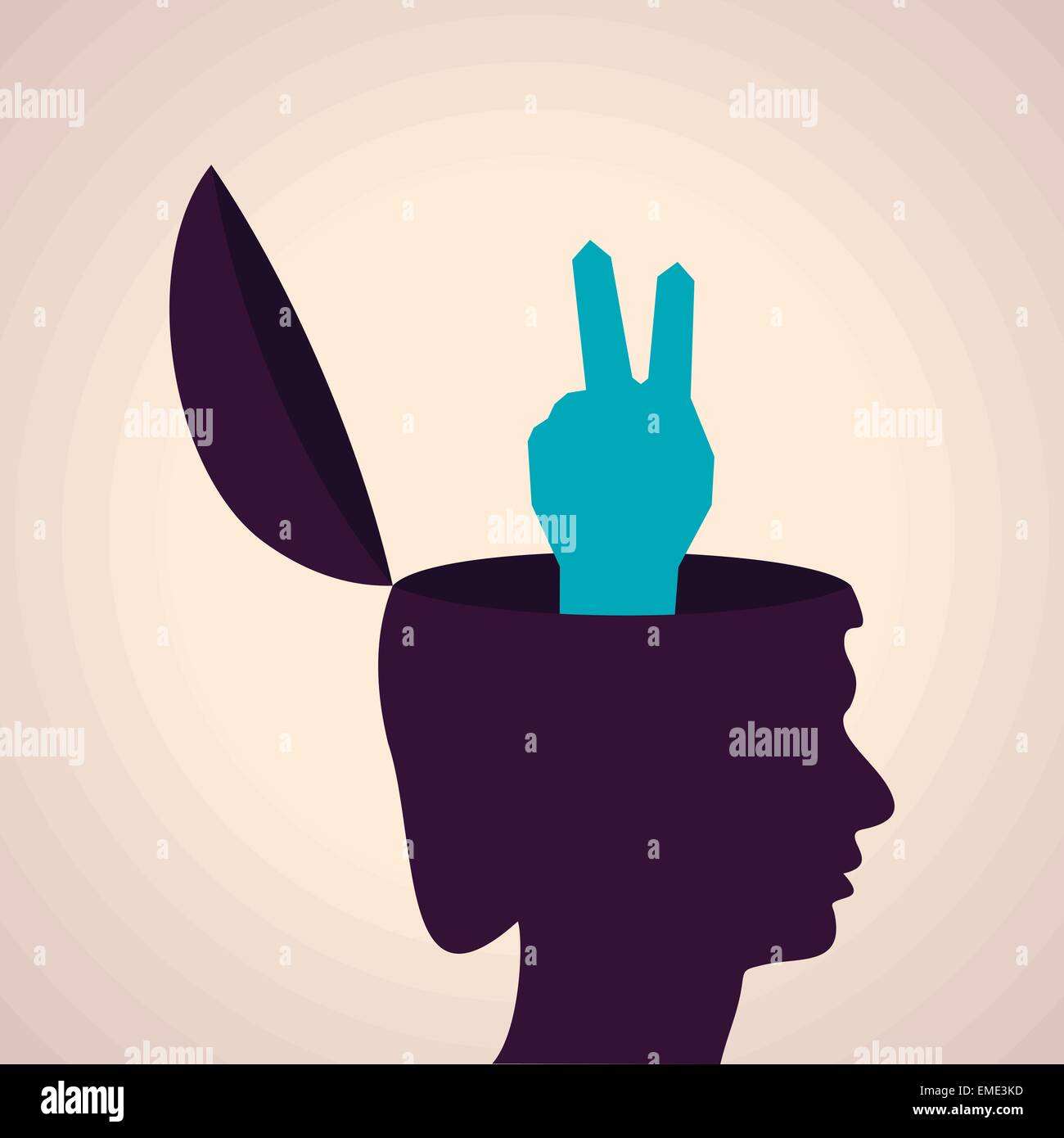 Illustration showing human face Stock Vector Images - Alamy