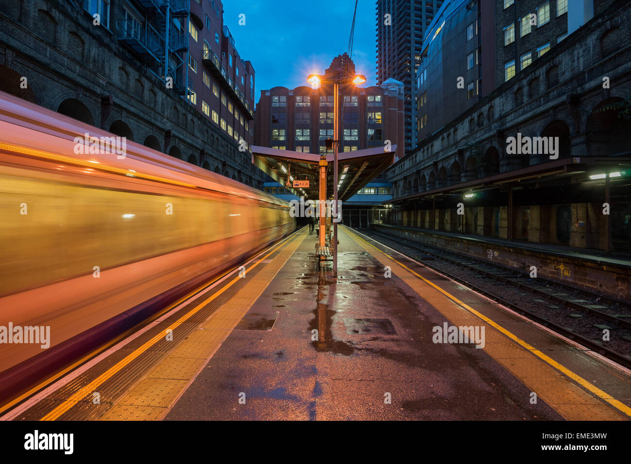 Barbican underground station hi-res stock photography and images - Alamy