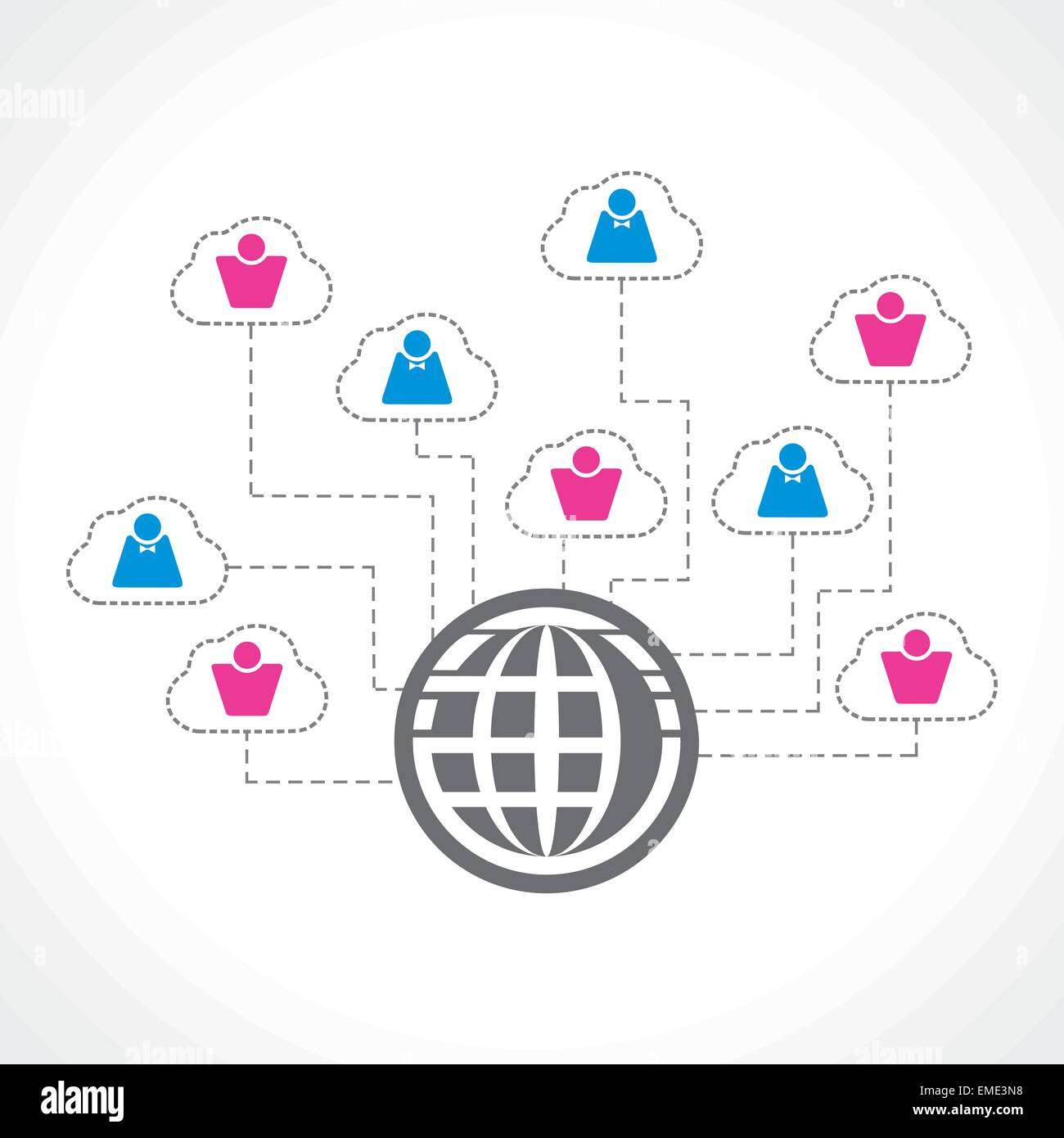 Global communication concept stock vector Stock Vector Image & Art - Alamy