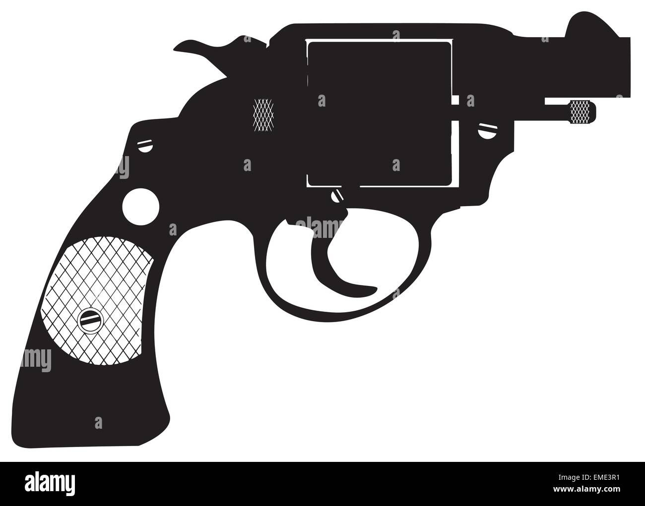 Revolver chamber Stock Vector Images - Alamy