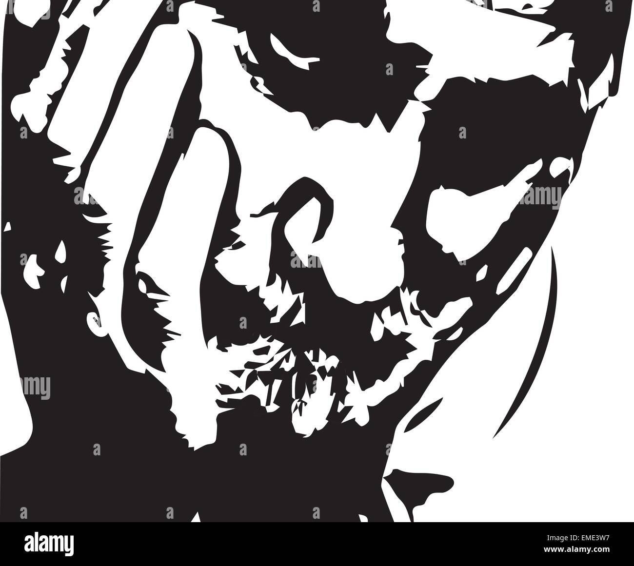 Sad Person Face Drawing