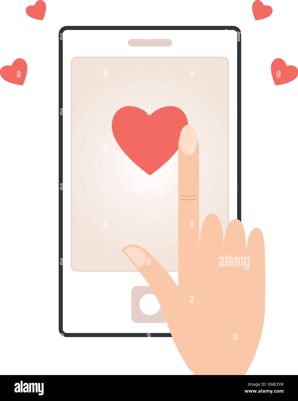 Affection and touch Stock Vector Images - Alamy