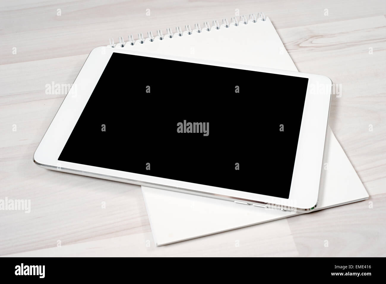 Workplace notebook pen tablet hi-res stock photography and images - Alamy