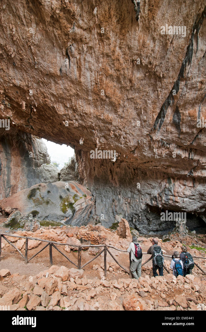 Dorgali,Sardinia,Italy,12/4/2015. Tourist visiting the old ...