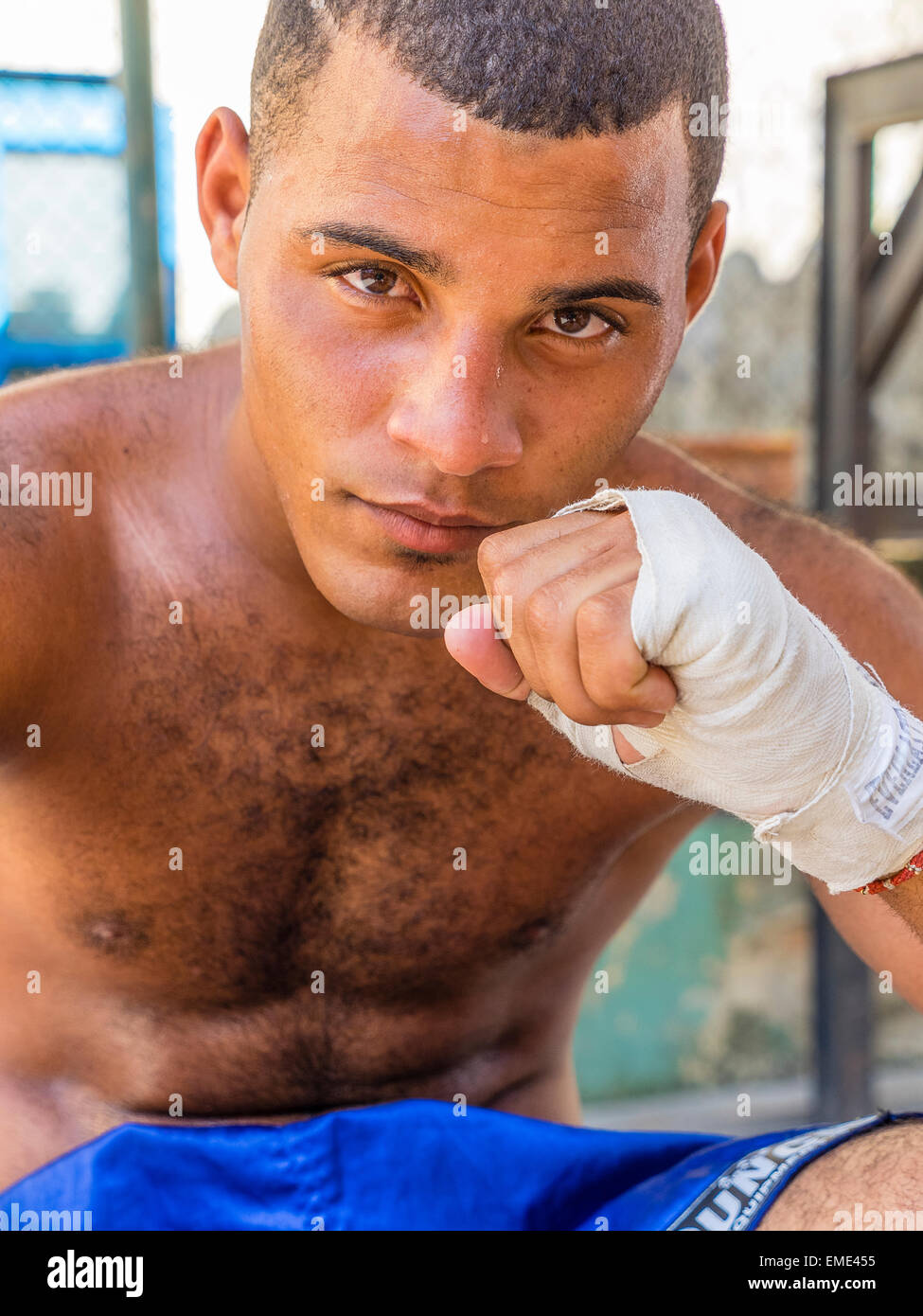 Young cuban boxer training hi-res stock photography and images - Alamy