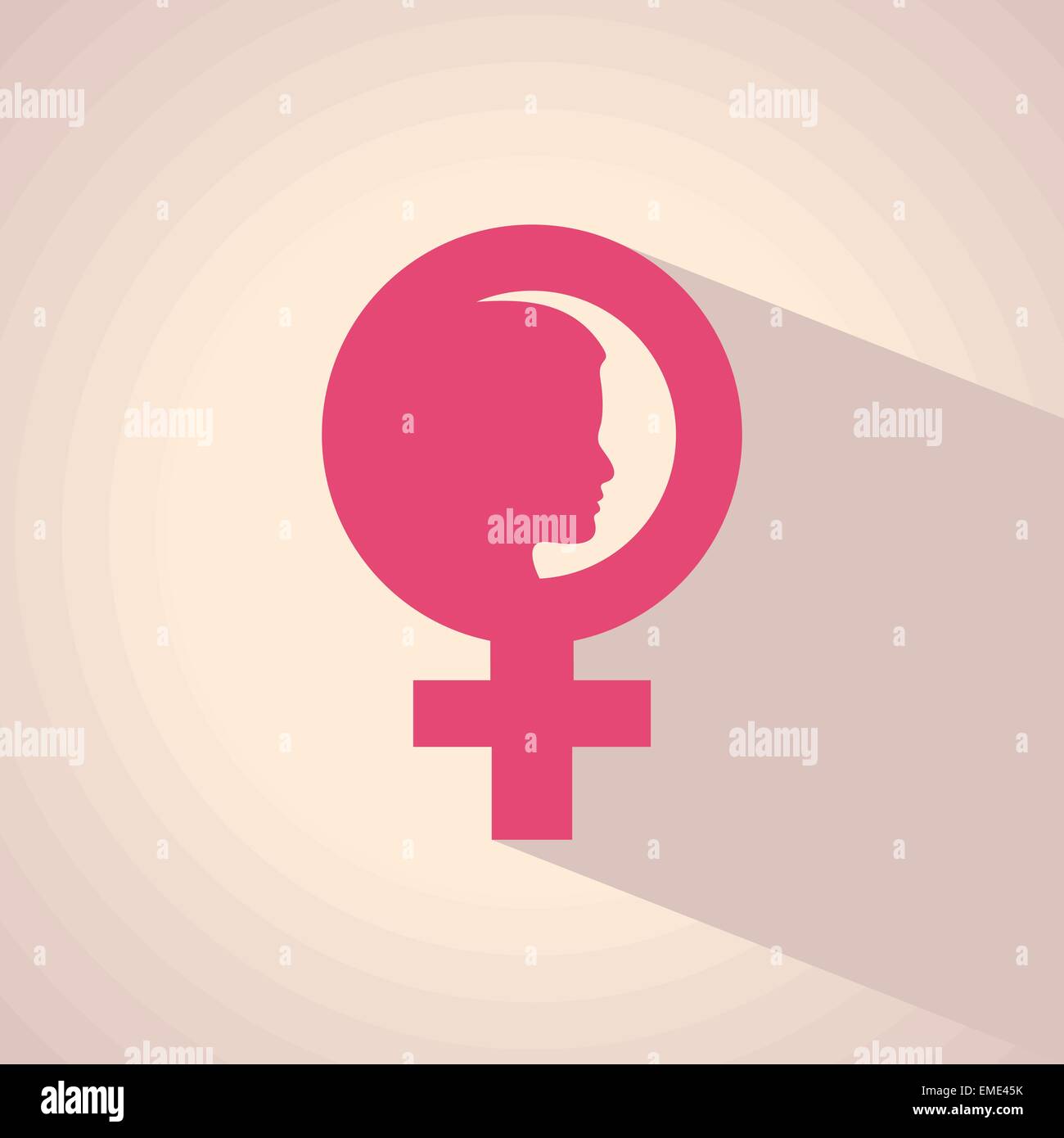 Female symbol silhouette hi-res stock photography and images - Alamy