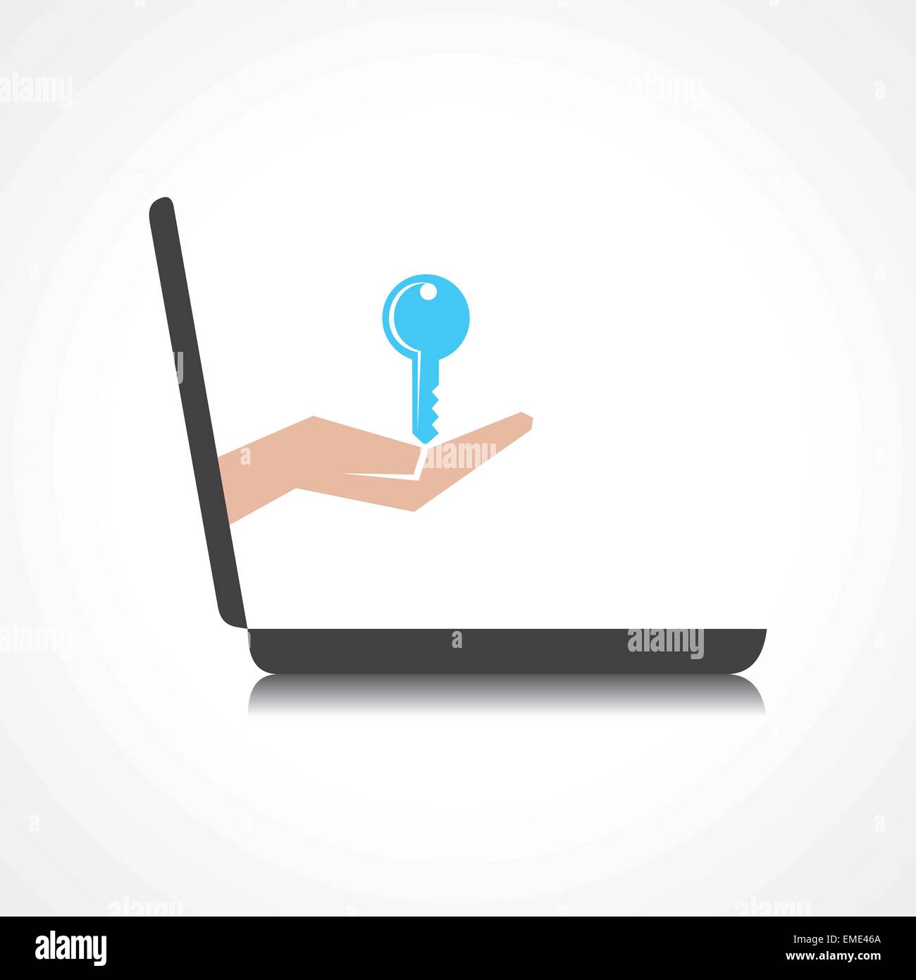 Open laptop blue screen hi-res stock photography and images - Alamy