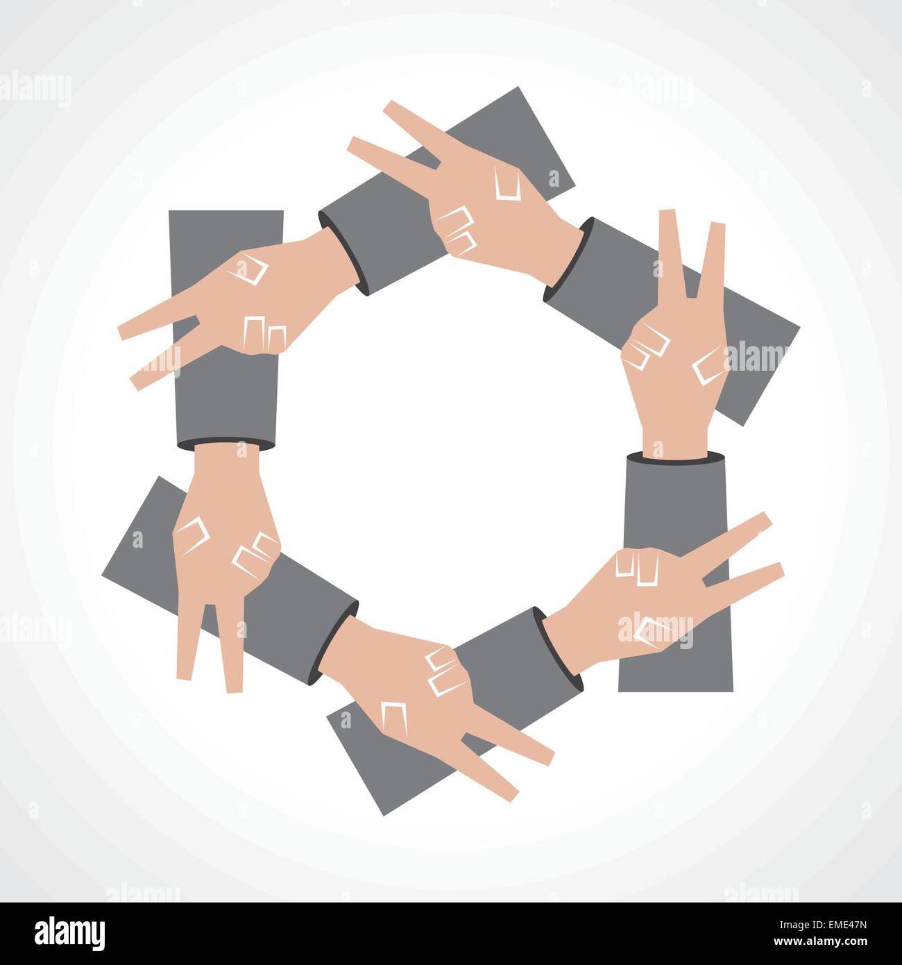 creative victory hand icon - vector illustration Stock Vector Image ...