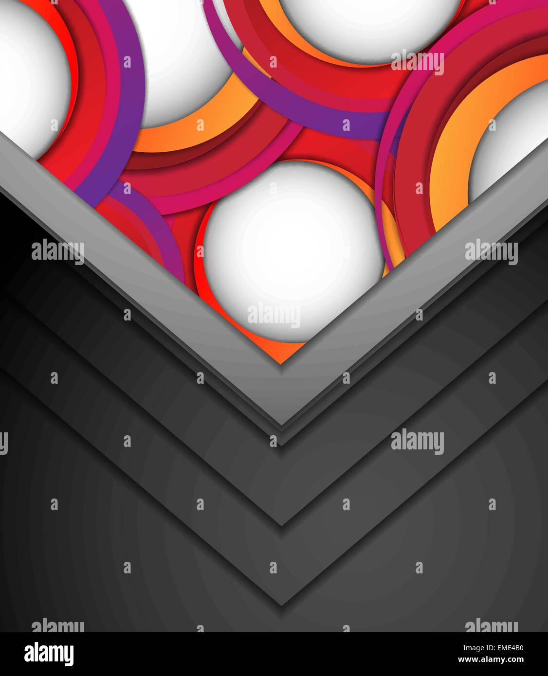 Vector abstract background with colorful layers Stock Vector Image ...