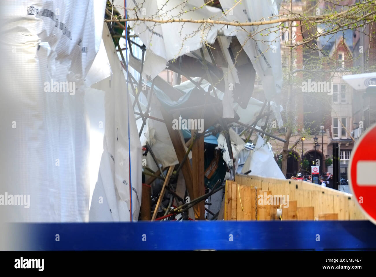 Scaffolding collapsed on building site hi-res stock photography and ...