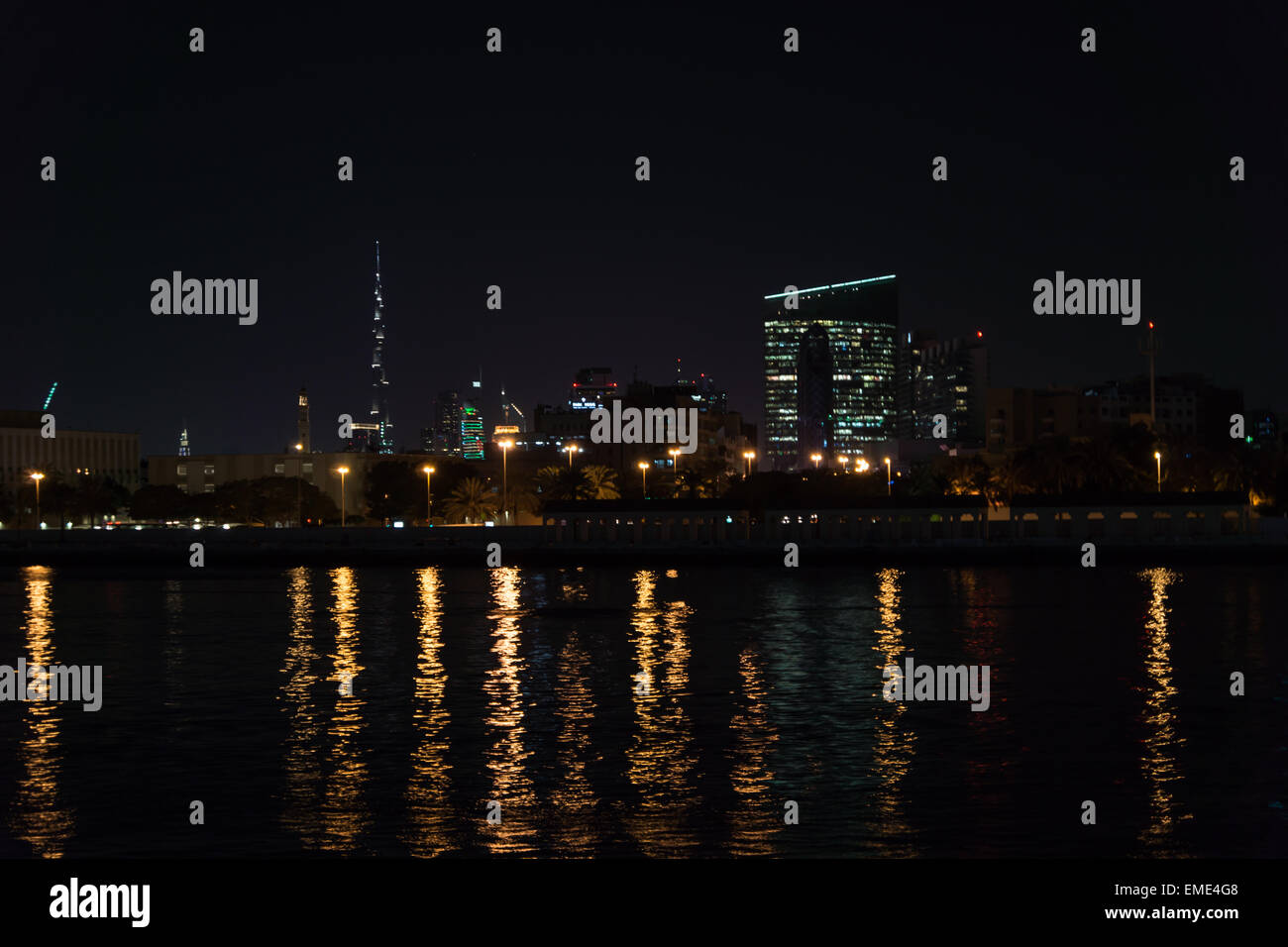 view over creek shoreline in Dubai, UAE Stock Photo - Alamy