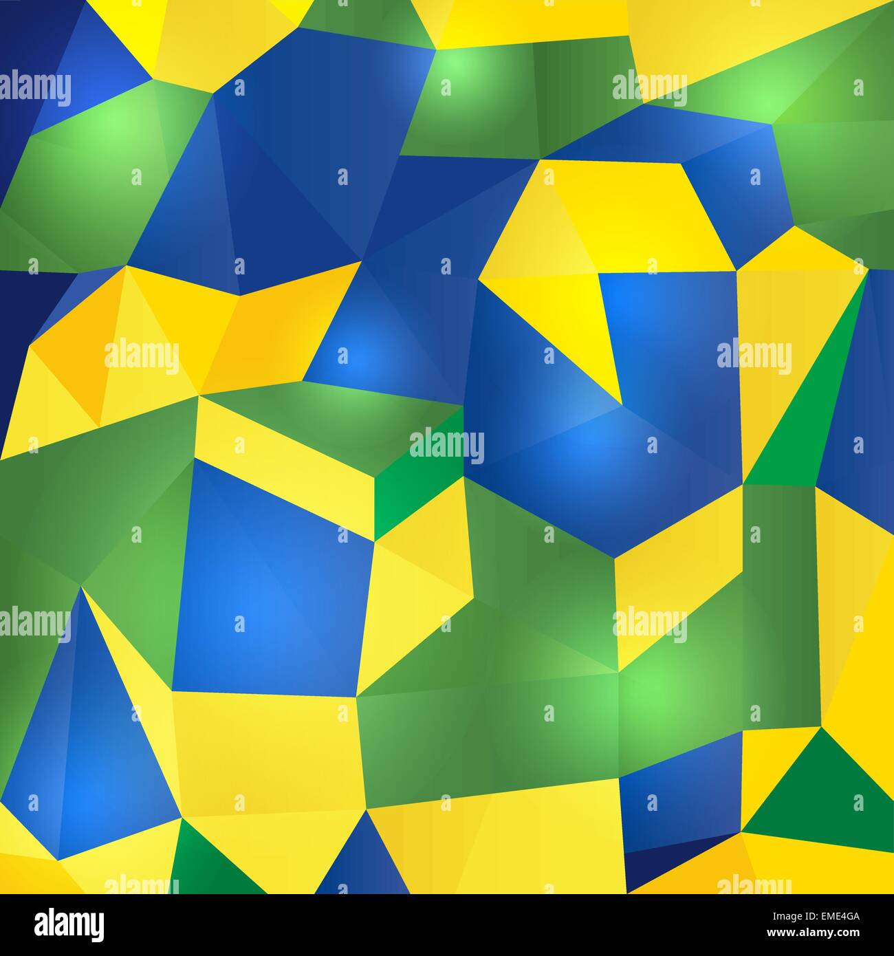 Abstract polygon background brazil flag hi-res stock photography and ...