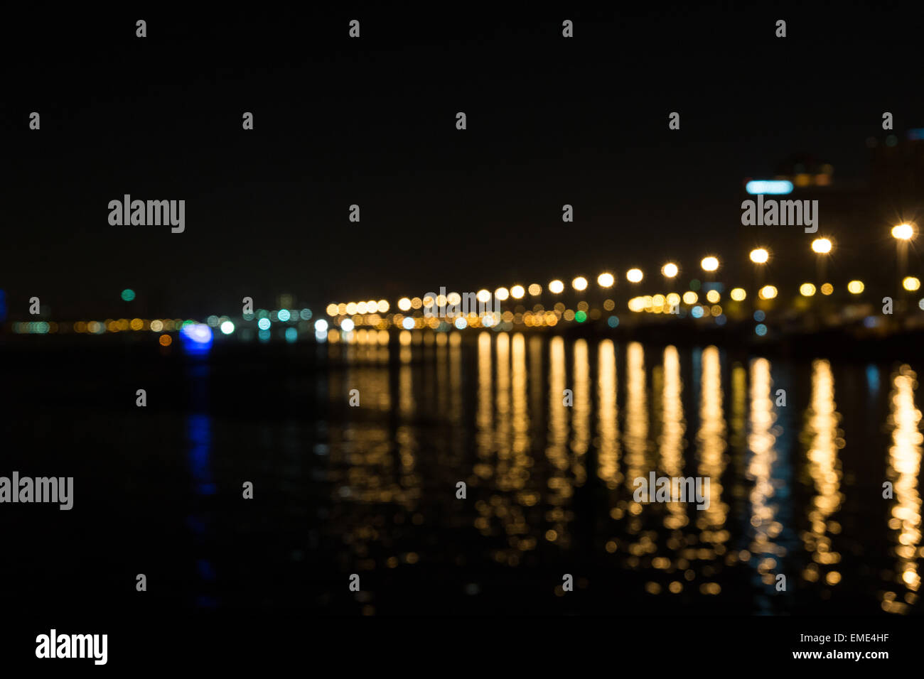 view over creek shoreline in Dubai, UAE Stock Photo - Alamy