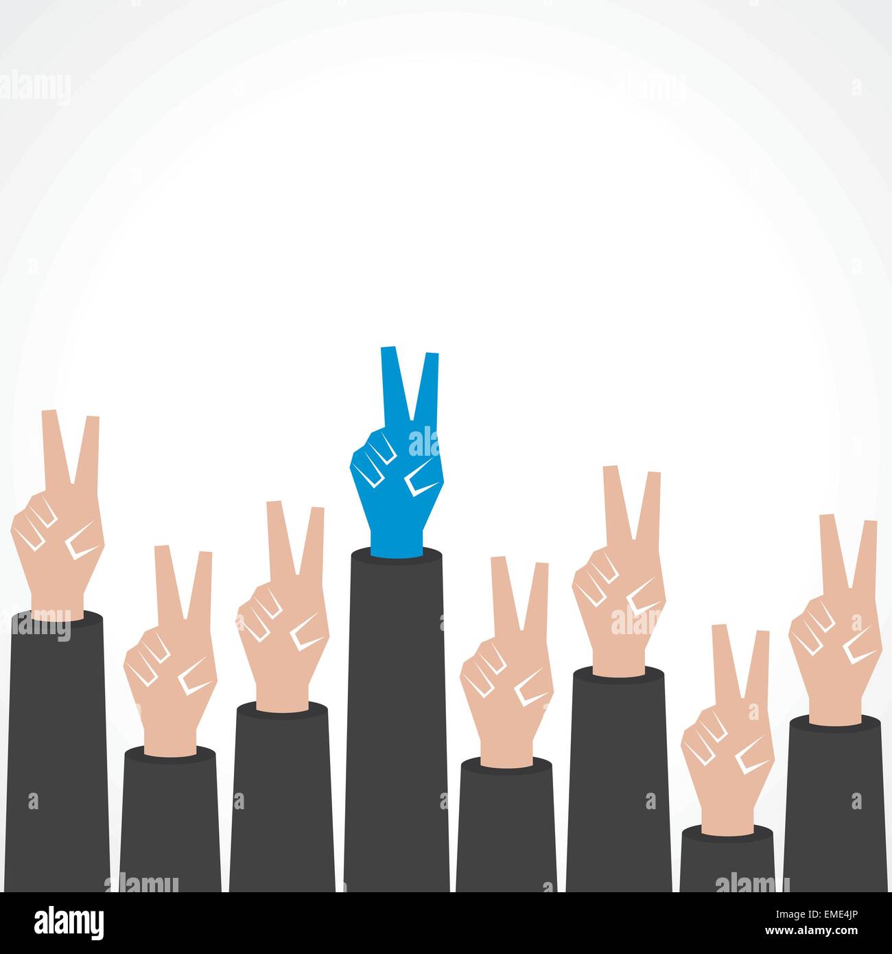 creative victory hand background - vector illustration Stock Vector ...