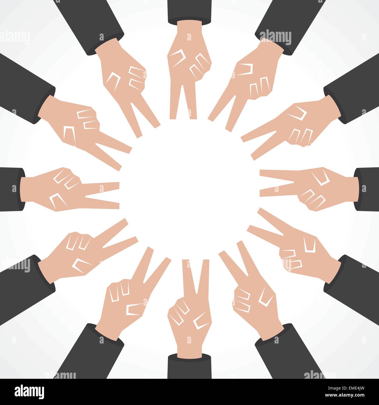 Creative victory hand background vector hi-res stock photography and ...