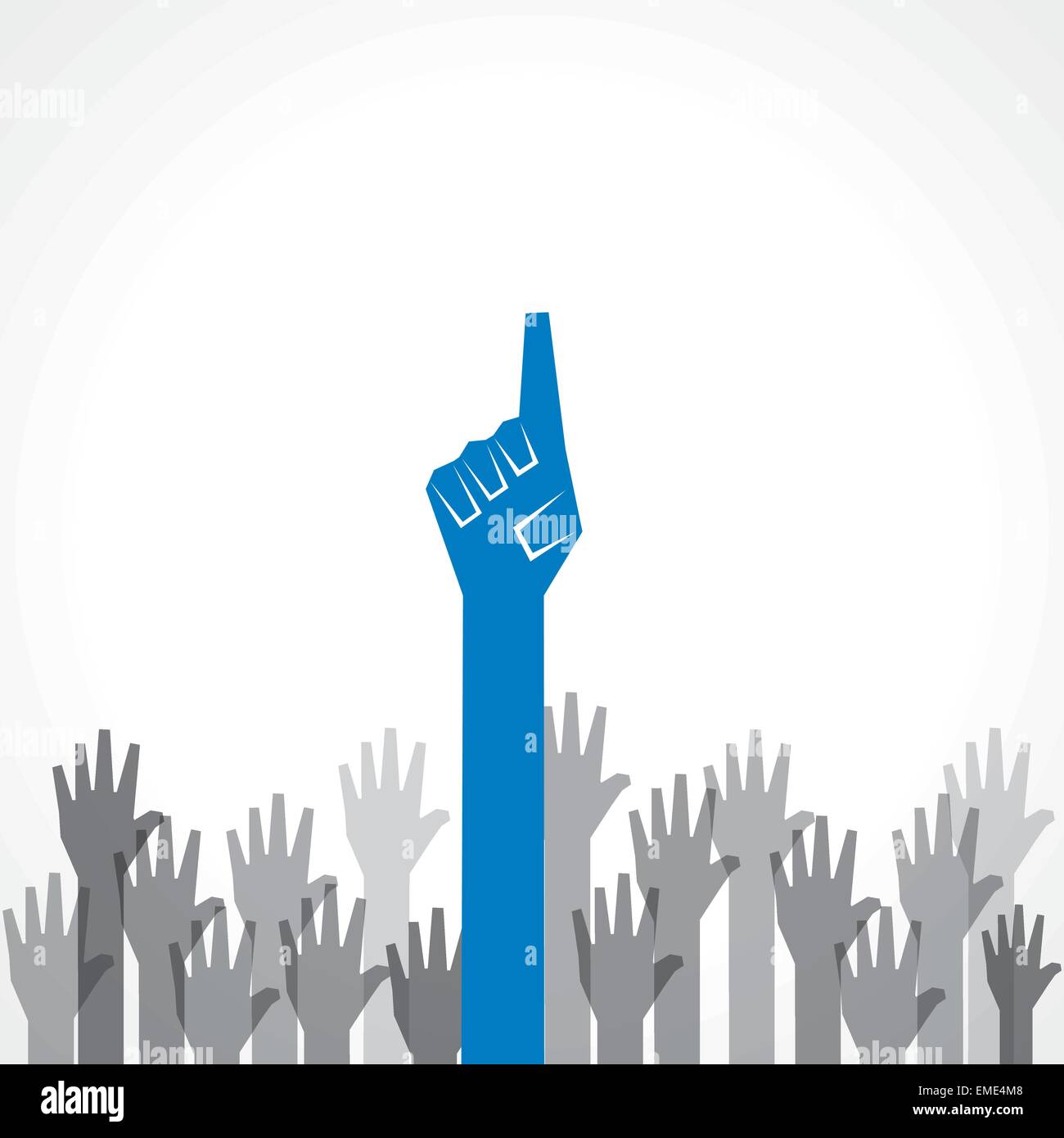 Creative pointing hand - vector illustration Stock Vector Image & Art ...