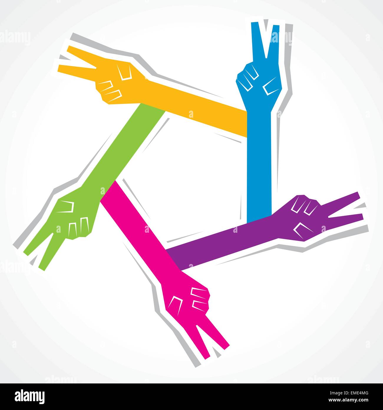 Creative victory hand background vector hi-res stock photography and ...