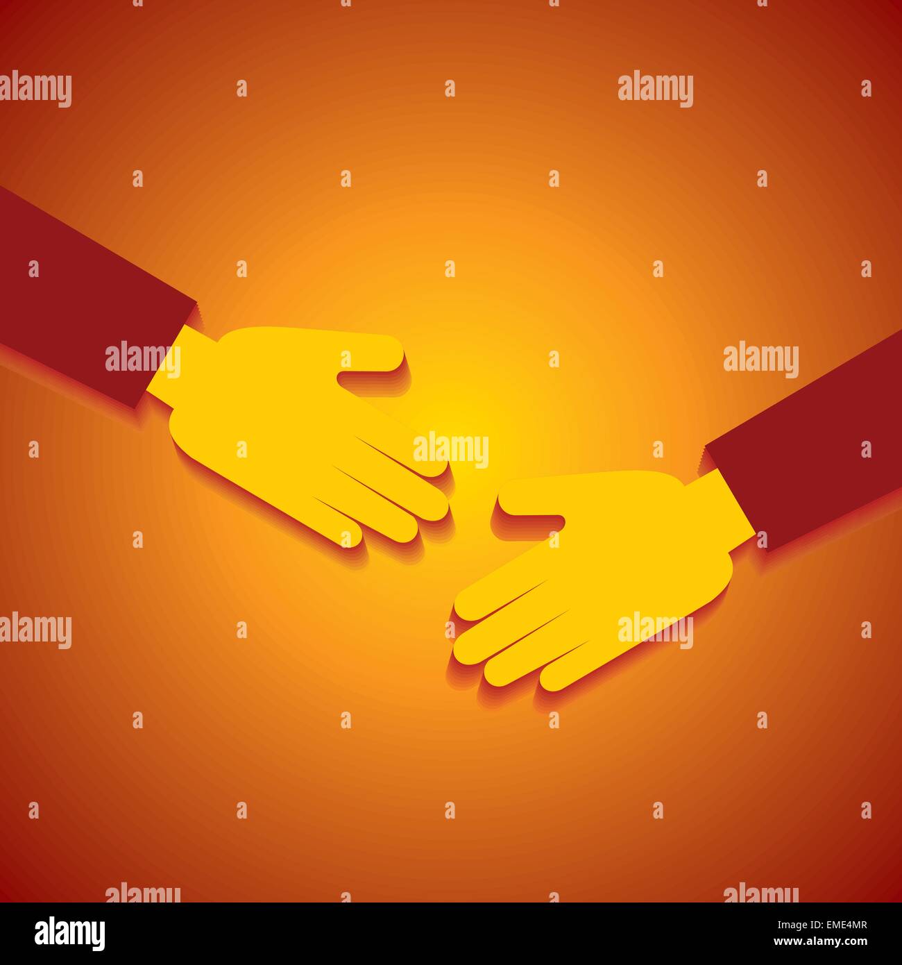 Man hand shaking office Stock Vector Images - Alamy