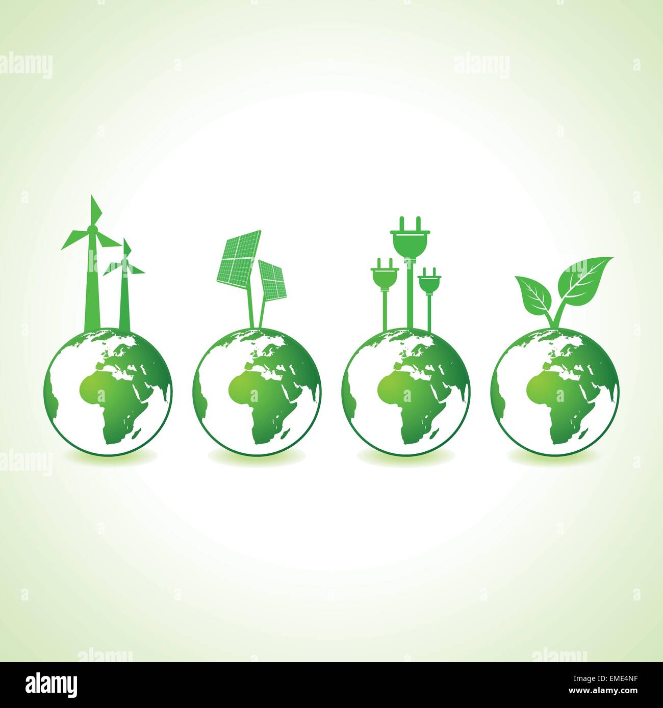 Ecology concept map Stock Vector Images - Alamy