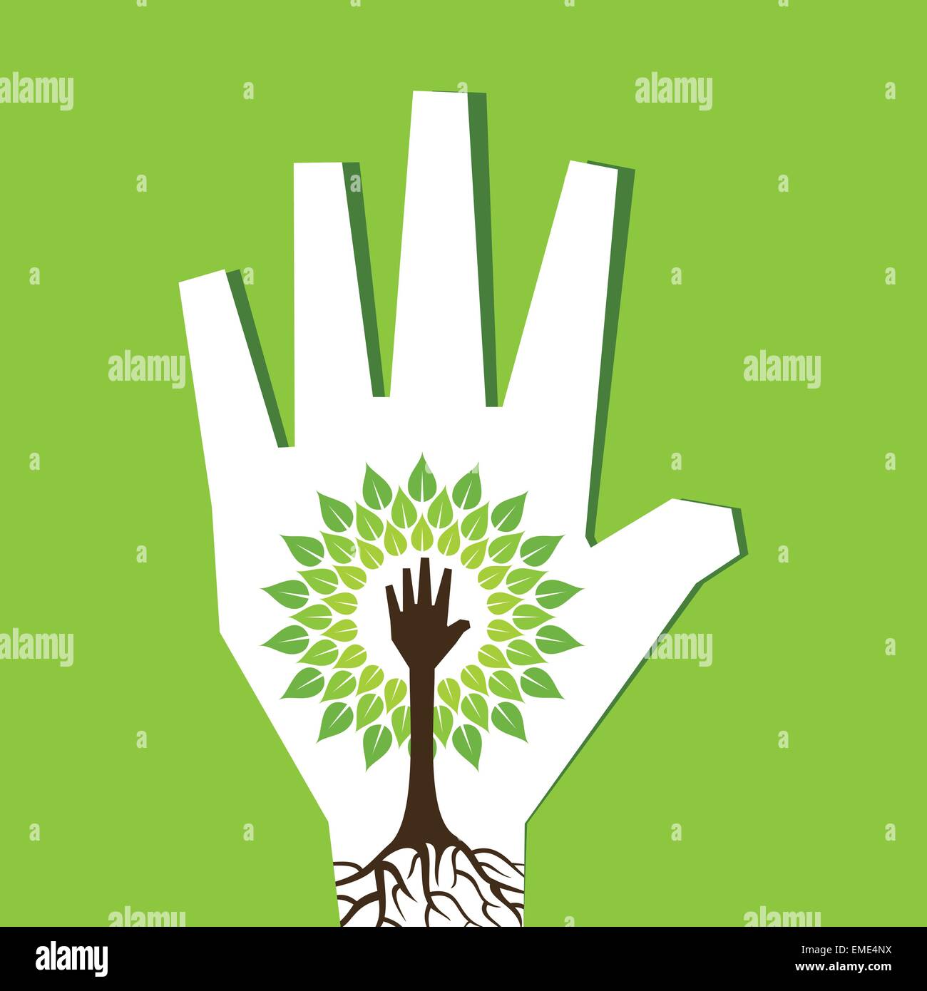 Inside of tree Stock Vector Images - Alamy