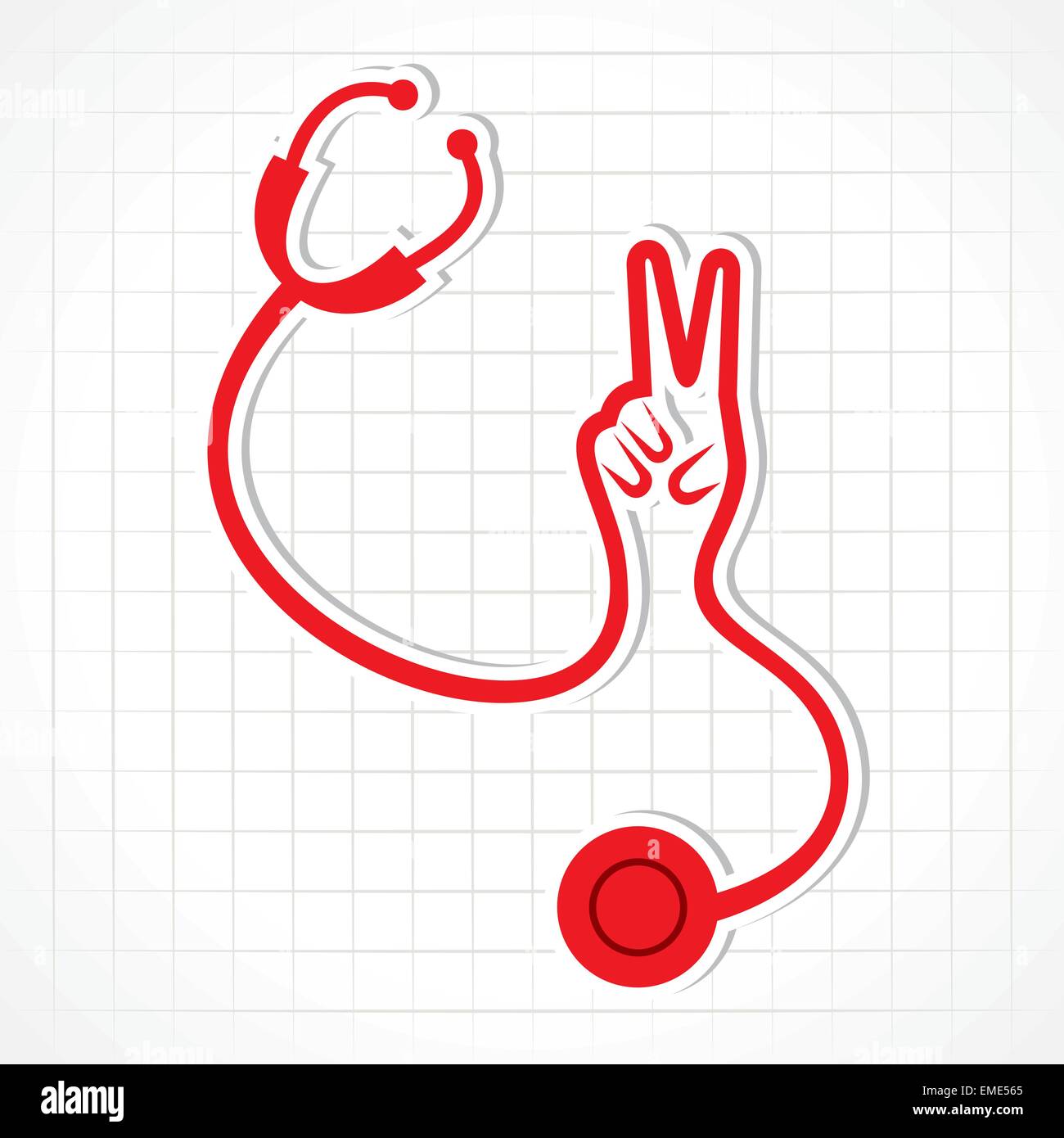 Red hand to victory hi-res stock photography and images - Alamy